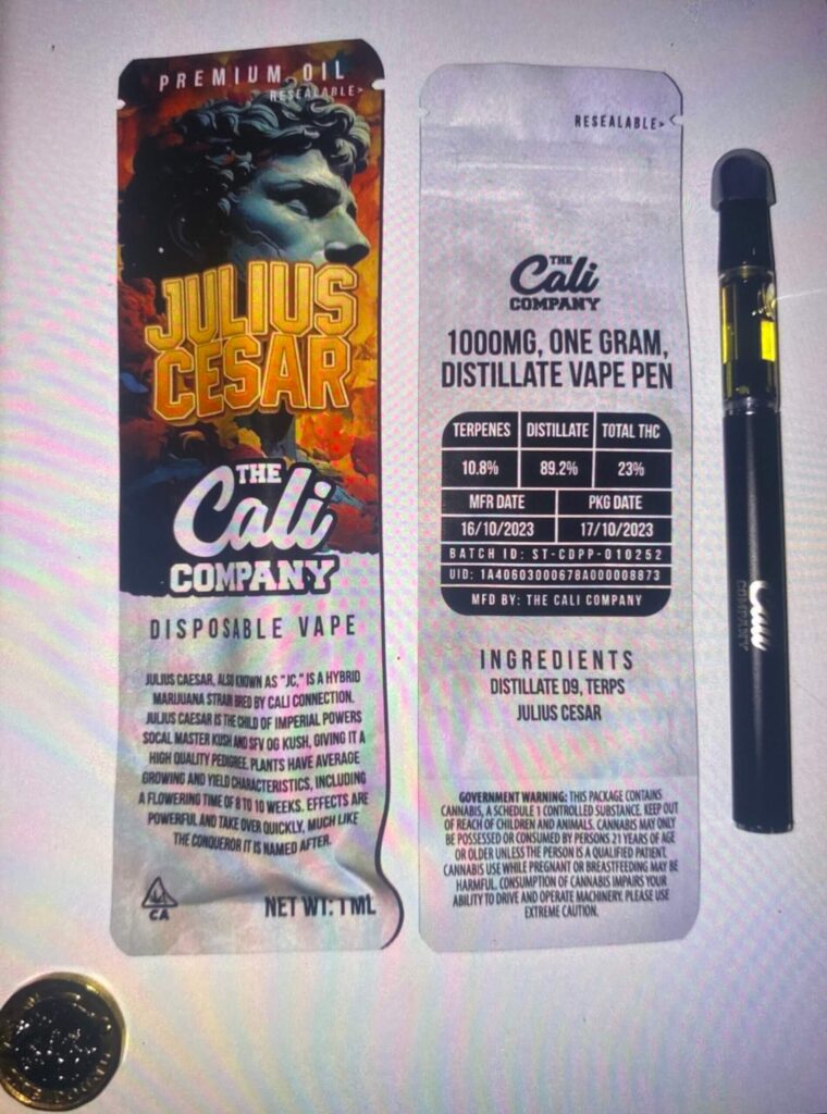 Buy Cali Company 1000mg Disposable Vape Online in Australia